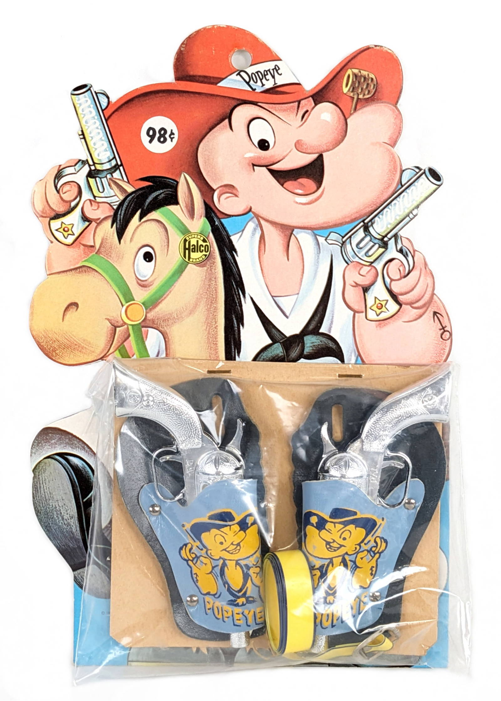 Halco Popeye Cap Gun Holster Set Moc Auction