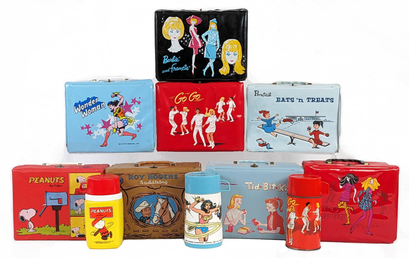 Roy Rogers, Barbie, Peanuts, Wonder Woman, And Other Vinyl Lunchboxes ...