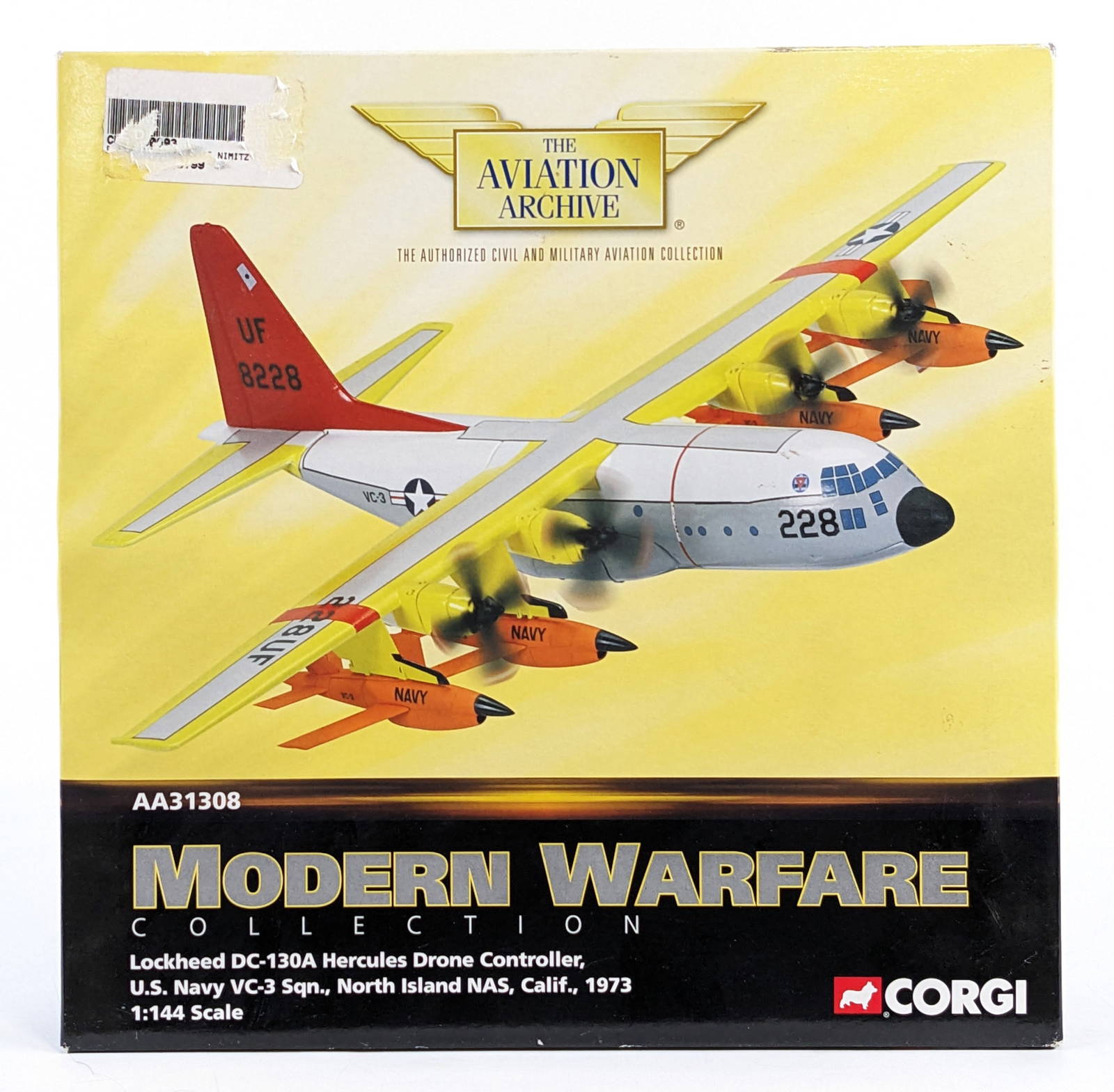 1/144 Scale Corgi Lockheed Dc-130a Hercules Drone Controller Die-cast ...