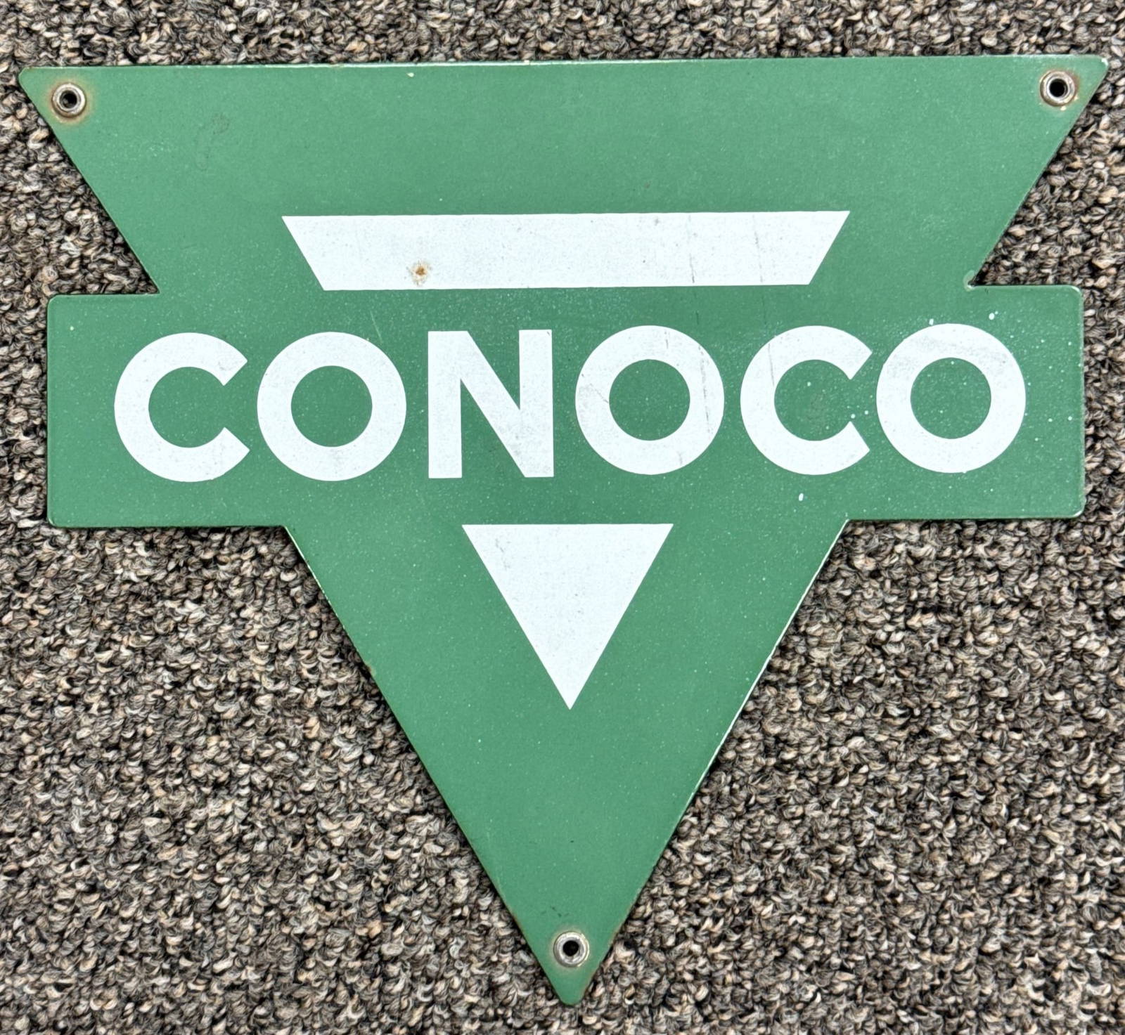 Vintage Ssp Conoco Gas Pump Plate Sign Auction