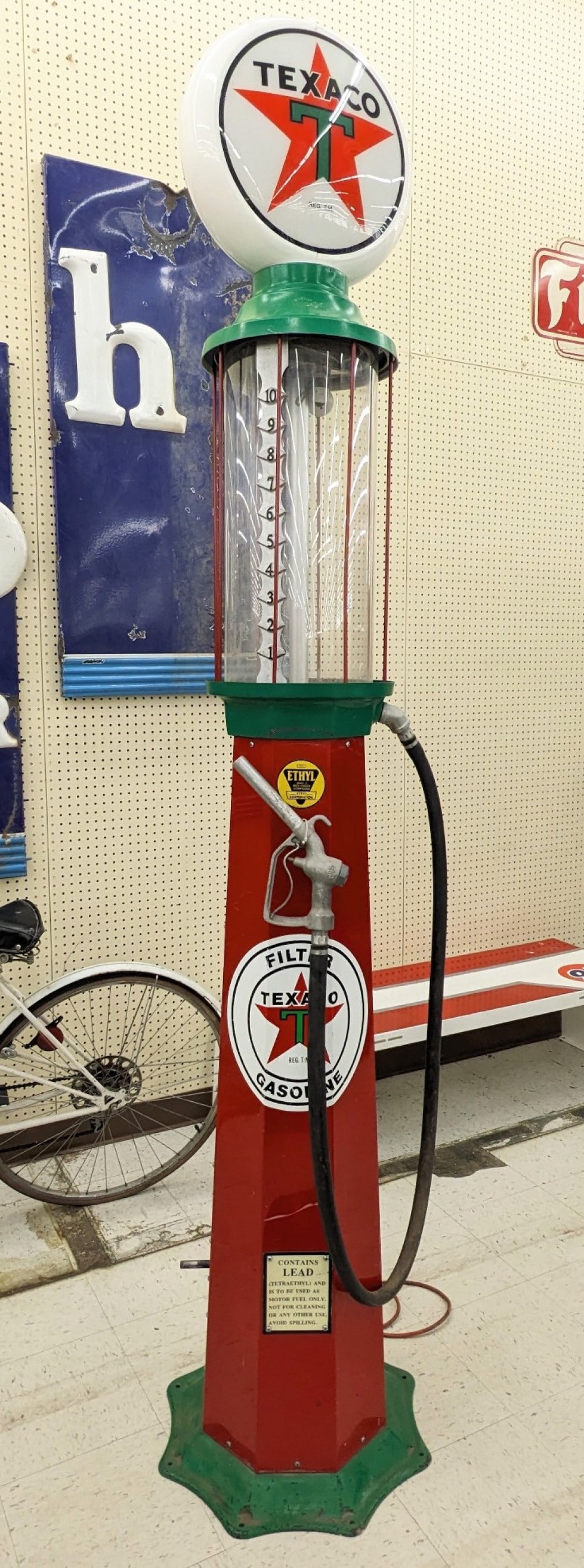 Custom Texaco Visible Gas Pump Replica Auction