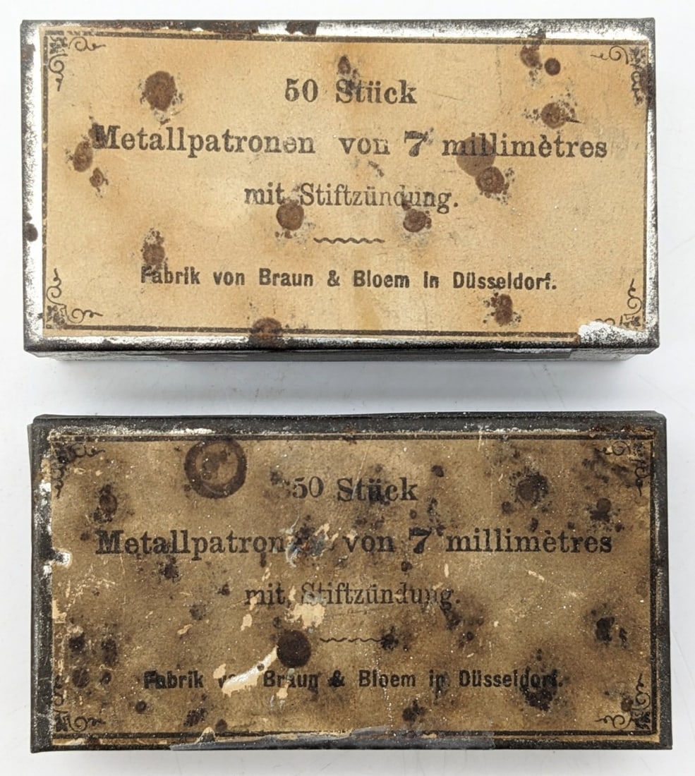 (75) Rounds Original German 7mm Pinfire Ammo Auction