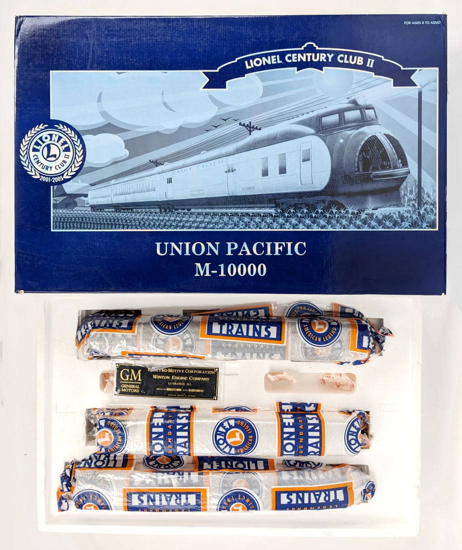 Lionel Century Club Ii Union Pacific M10000 Streamliner Set 6-51007 Auction