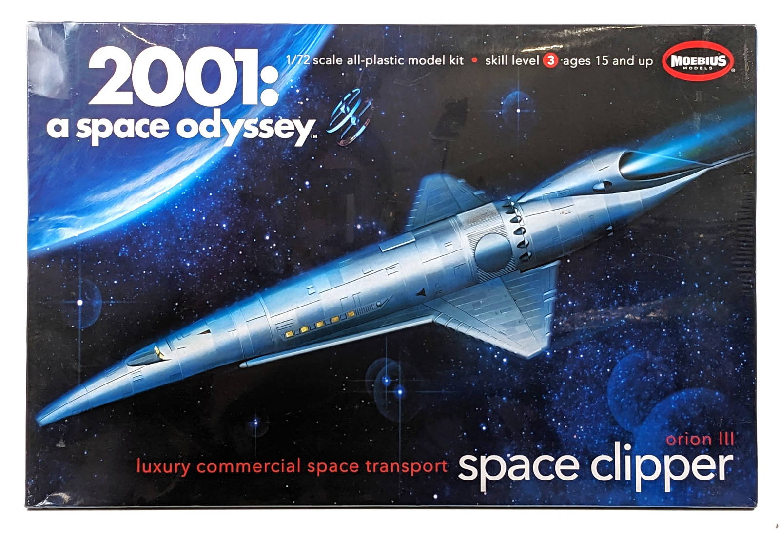 1/72 Moebius 2001: A Space Odyssey Orion Iii Space Clipper Model ...