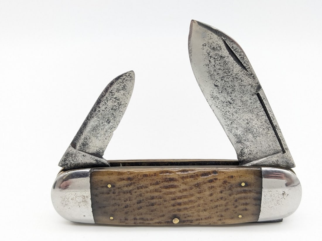 Napanoch Knife Co. Jig Bone Sunfish Toenail Knife Auction