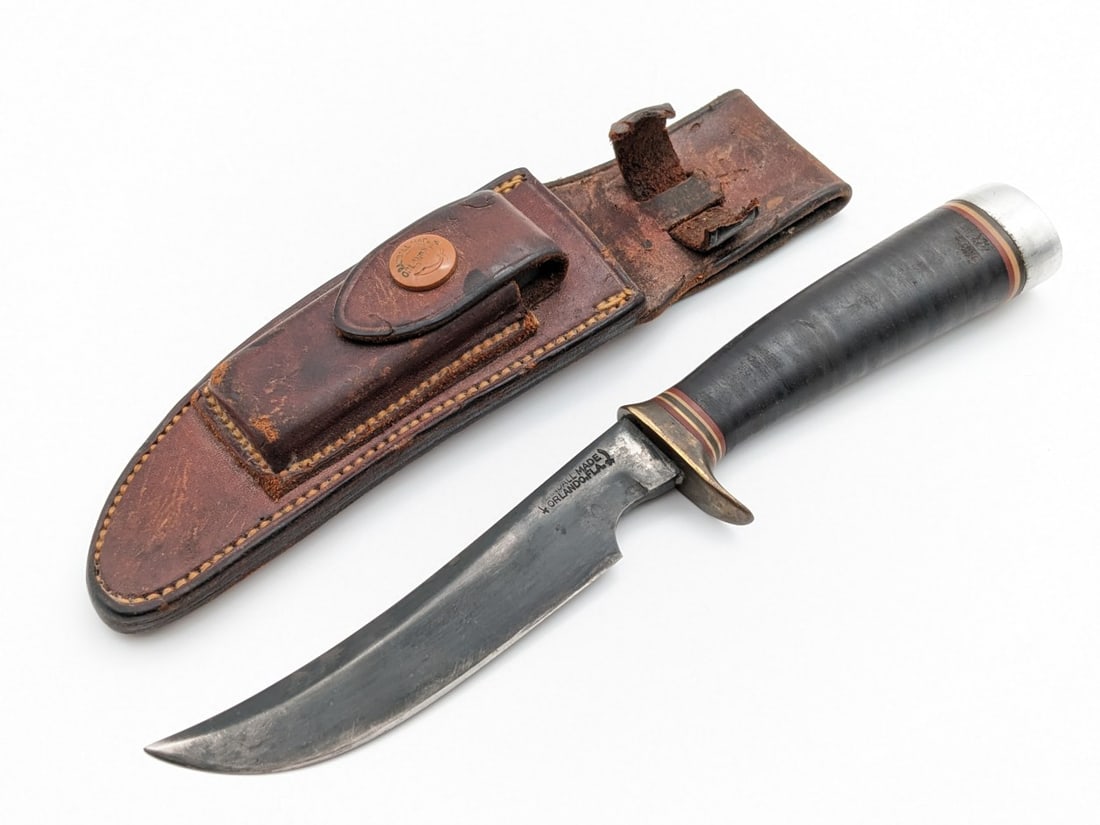 1946-49 Randall Model 4 5in Big Game Skinner W/ H. Heiser Sheath Auction
