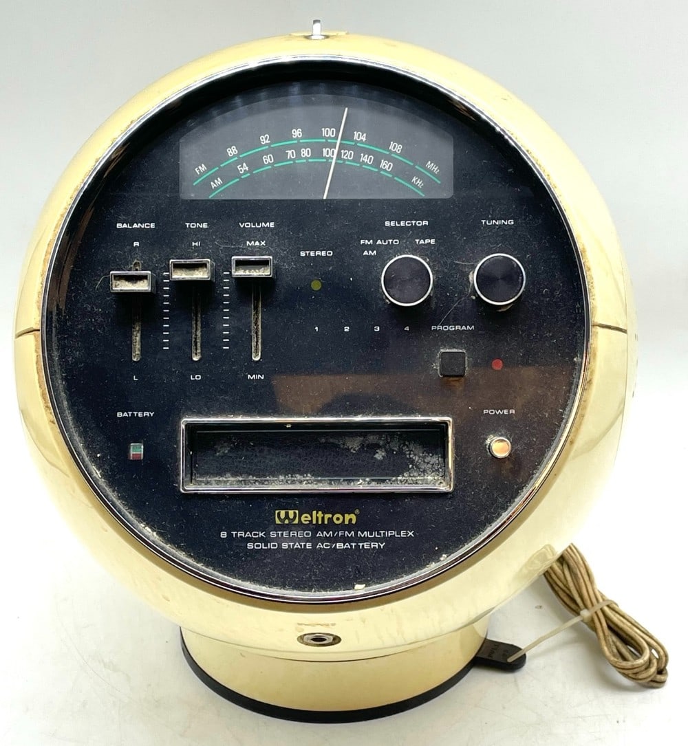 Weltron 2001 Space Ball Radio Stereo 8-track Player Auction