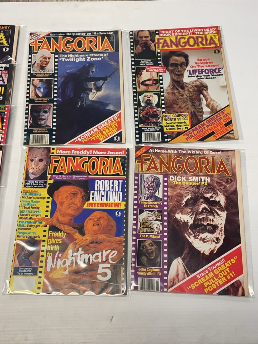 (17) Fangoria Horror Magazines Auction