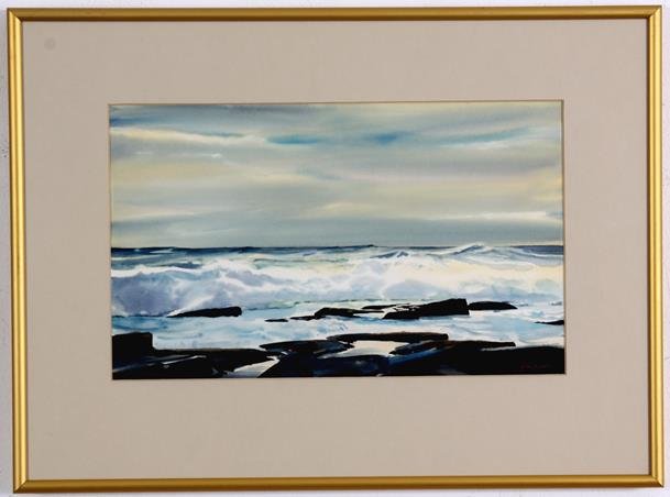 Gene Klebe 1956 Maine Watercolor