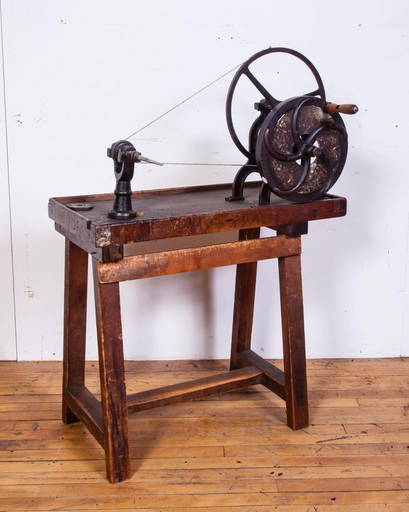 Antique Hand Powered Spinning Tool - May 04, 2014 | Kraft Auction ...
