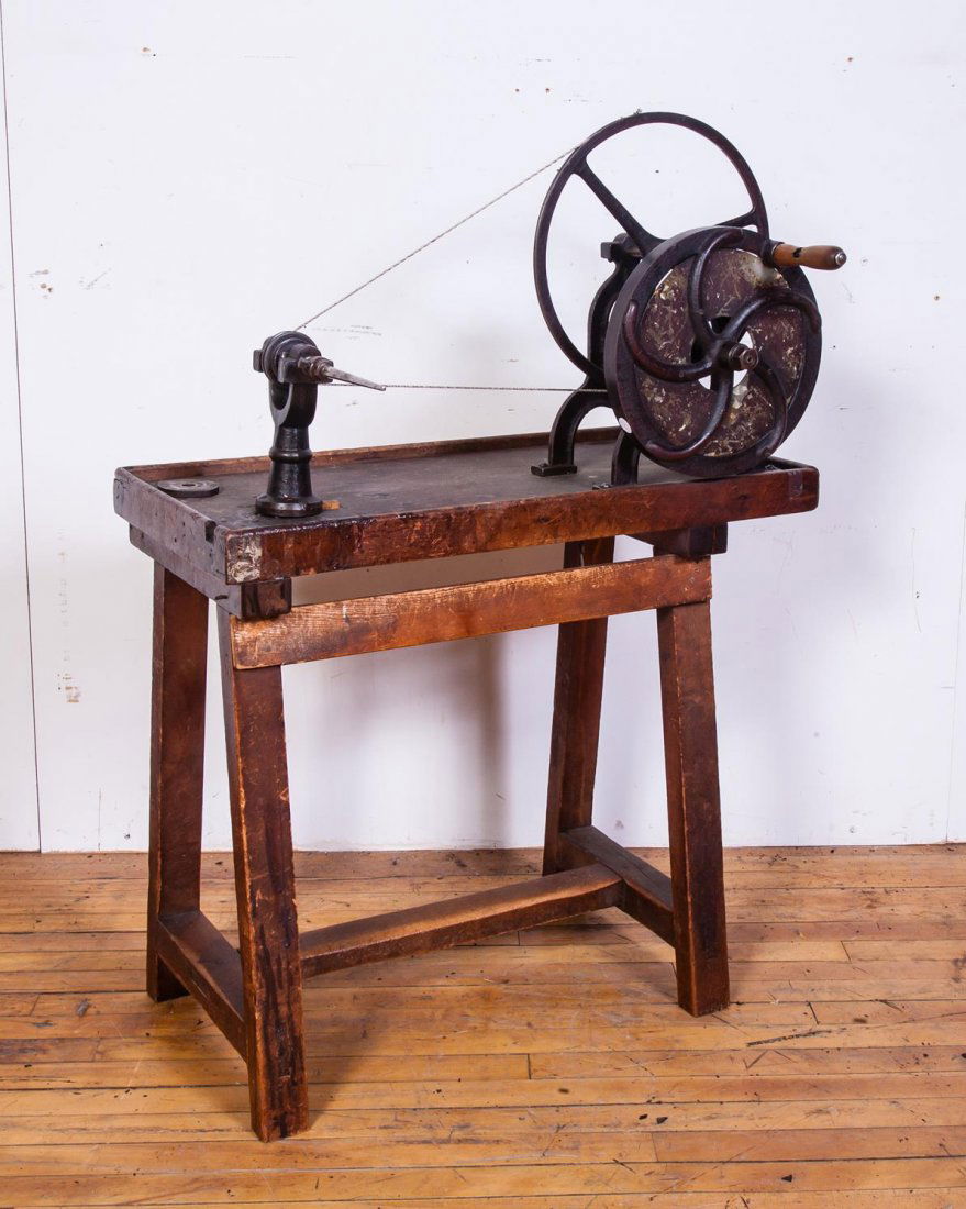Antique Hand Powered Spinning Tool - May 04, 2014 | Kraft Auction ...