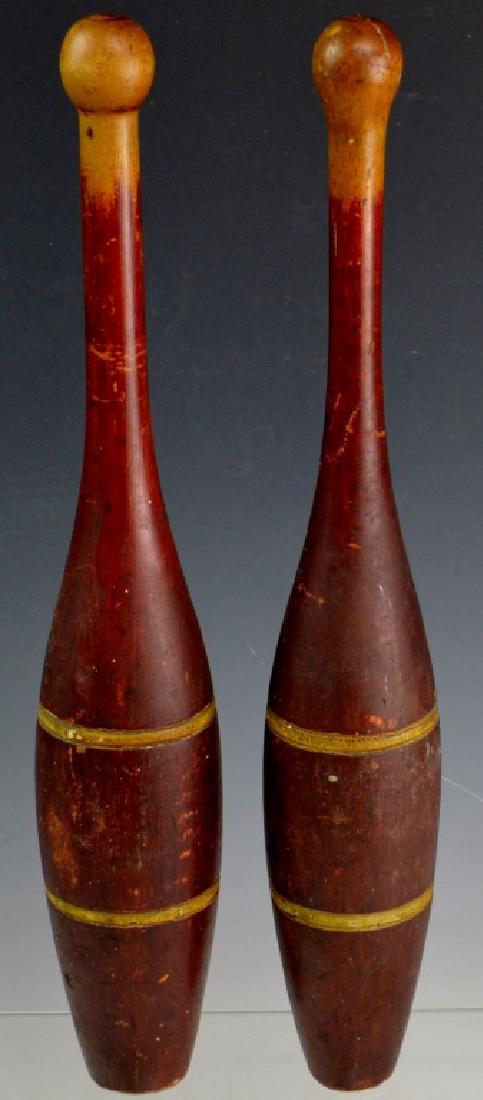 Vintage Juggling Pin Grouping