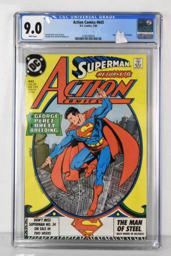 Action Comics #643 Cgc 9.0
