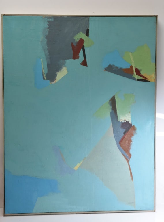 Samia Halaby (palestinian, B. 1936) Untitled Abstraction