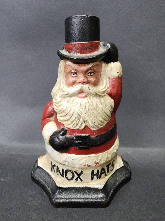 Cast Iron Santa Claus Doorstop Auction