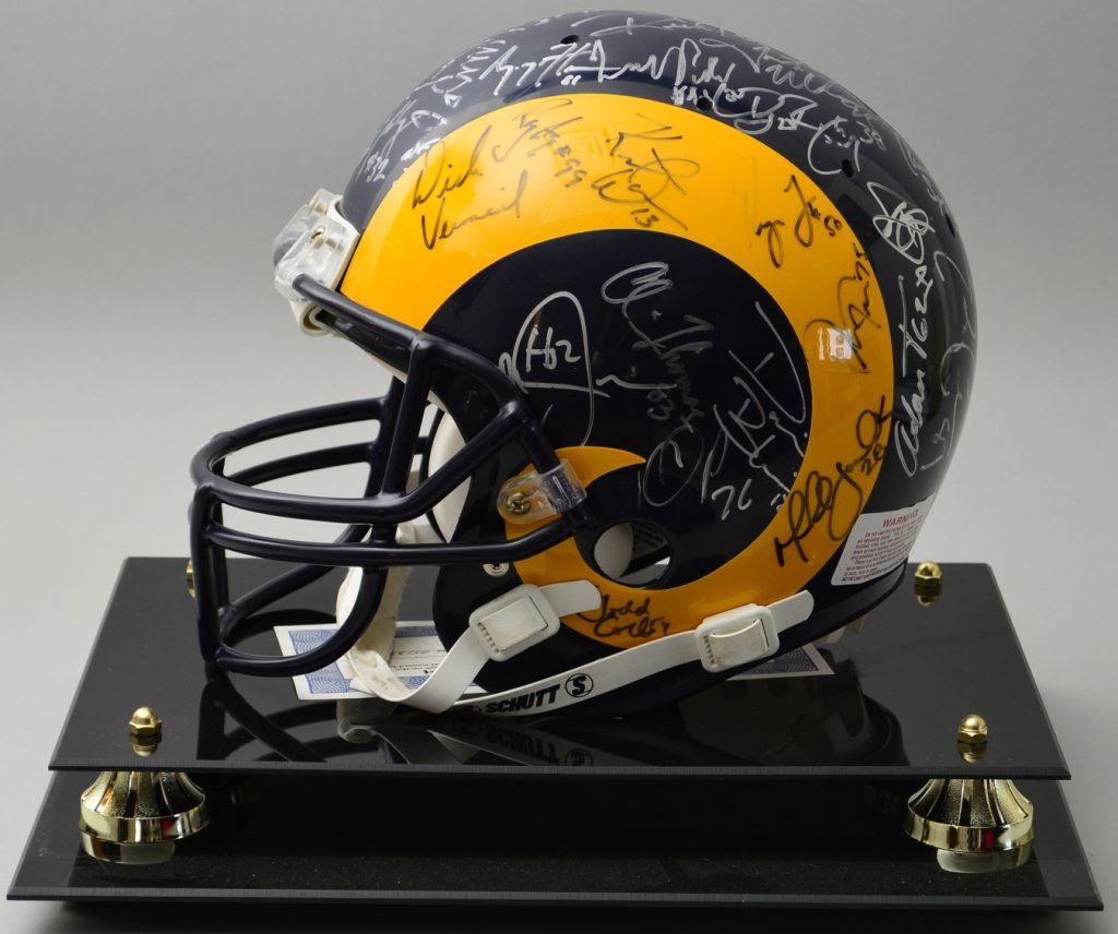 1999 St. Louis Rams Team Signed Helmet
