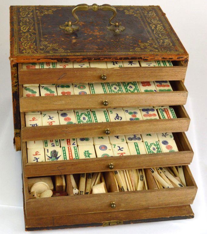 A Fine Antique Mahjong Set