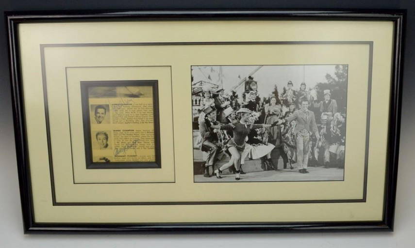 Autograph Of Gower And Marge Champion