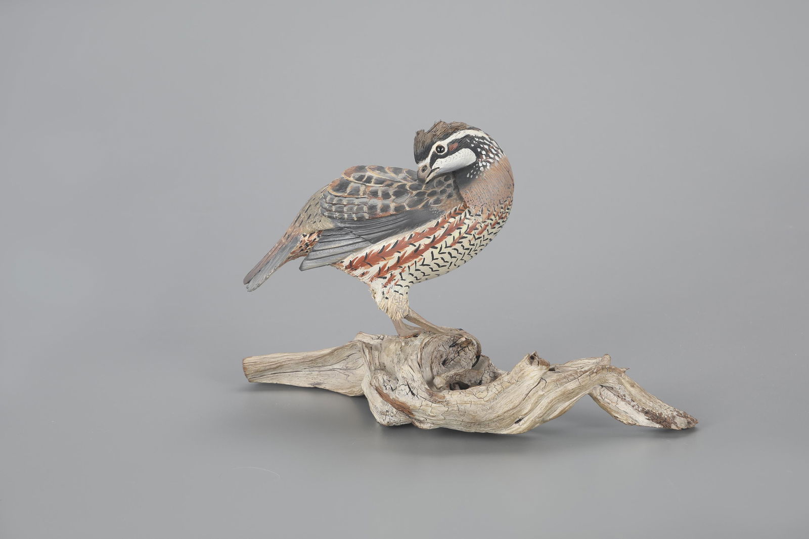 The Ward Bobwhite Quail Carving By Lemuel T. Ward (1896 1984)