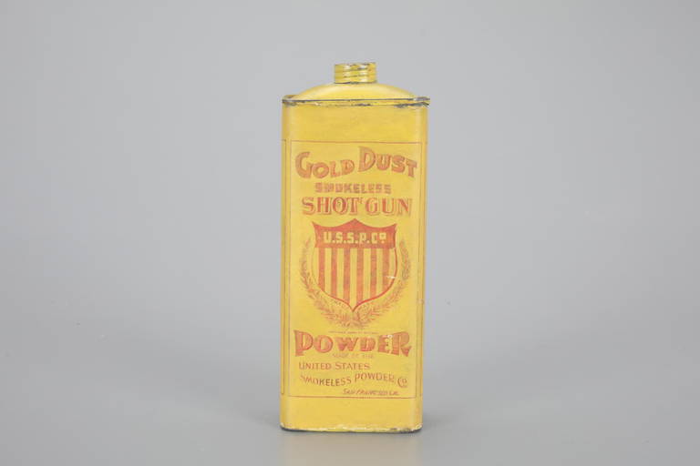 One Gold Dust Smokeless Shotgun Powder Tin