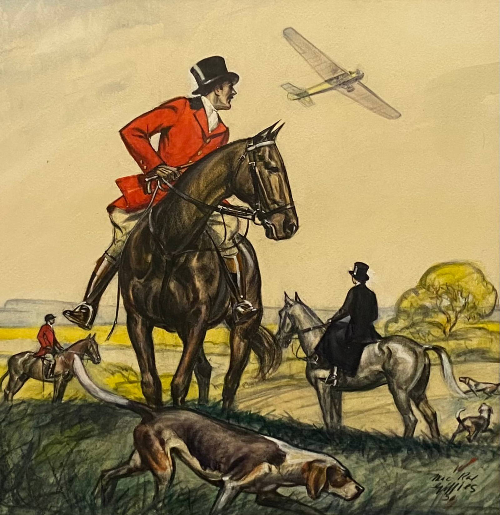 William Macrae Gillies (1896-1976), The Hunt Auction