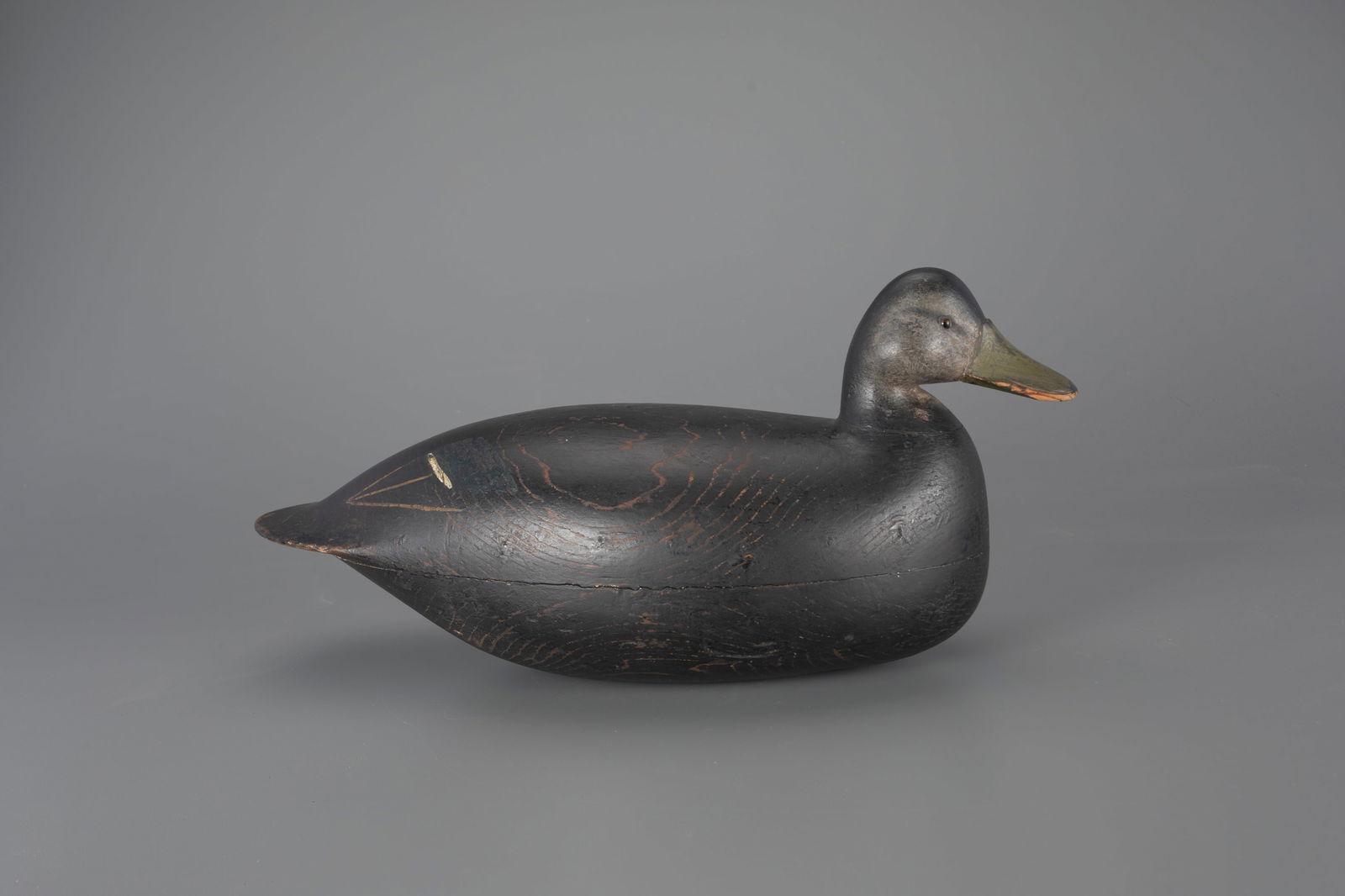 Over-size Black Duck Decoy By Nathan Rowley Horner (1882-1942), West ...