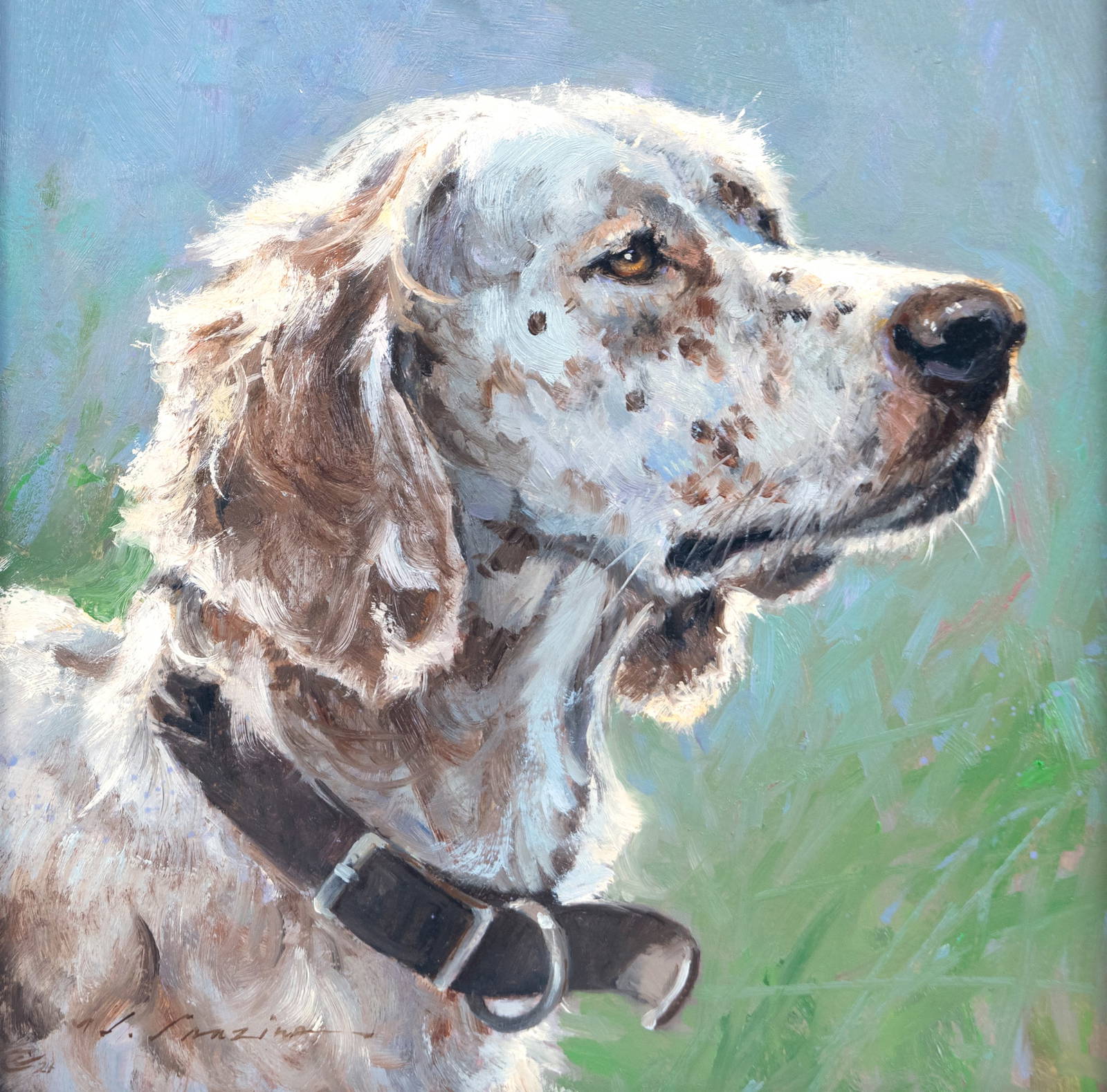 Luke Frazier (b. 1970), Patience, English Setter Auction