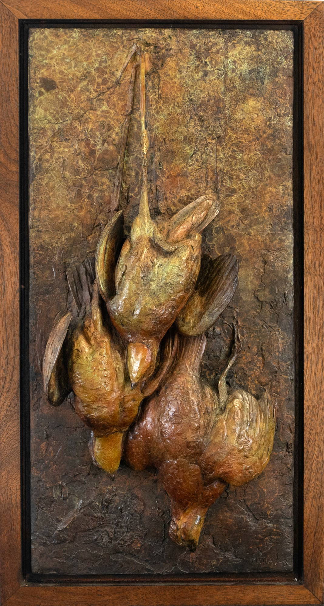 Walter Matia (b. 1953), Hanging Quail Auction