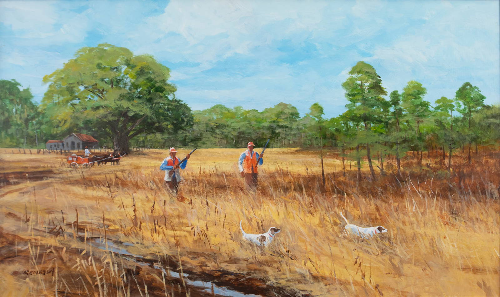 Chet Reneson (b. 1934), Quail Country Auction