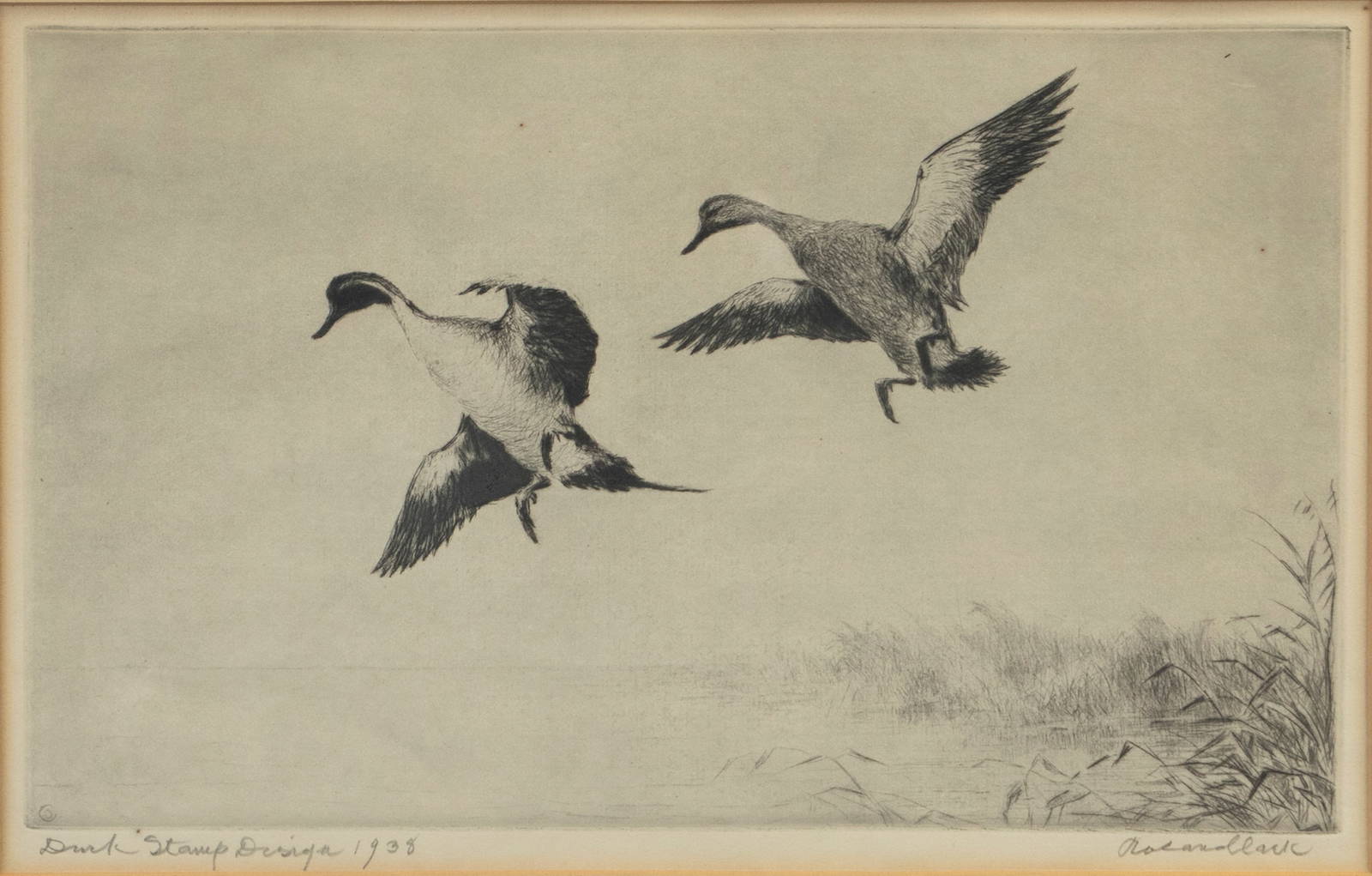 Roland H. Clark (1874-1957), Duck Stamp Design Auction