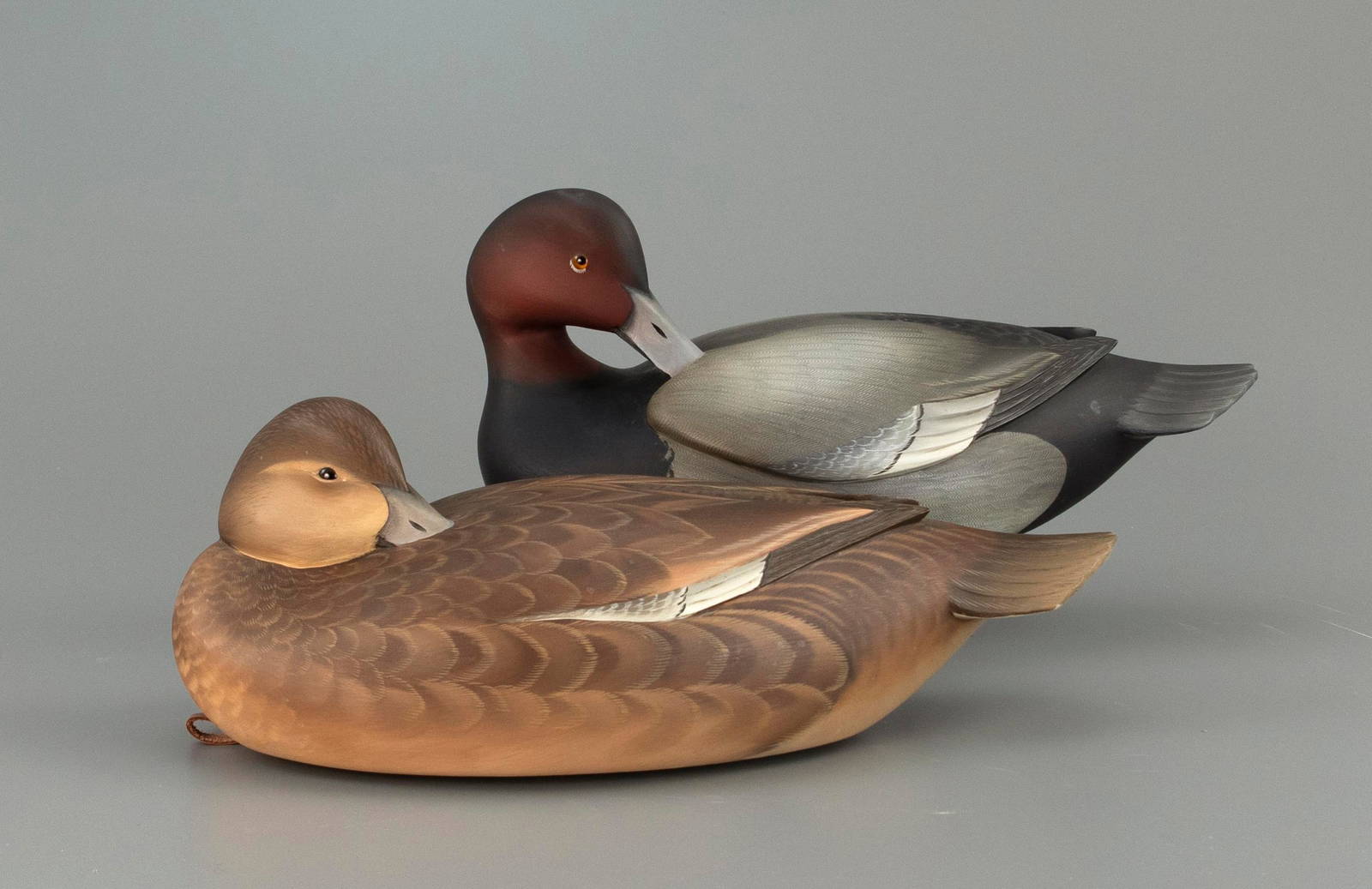 Preening Redhead Pair By George Strunk (b. 1958) Auction