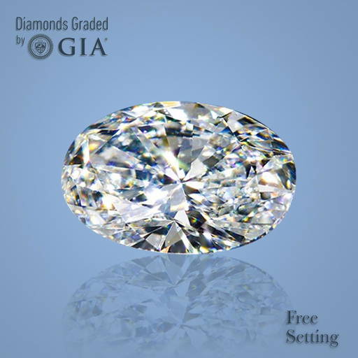 2.04 Ct, Color E/vs1, Oval Cut Diamond
