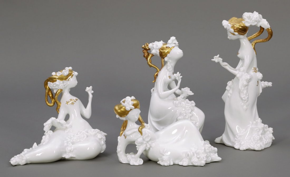 4 Figuren Rosenthal Ag, Selb Seit 1960. Porzellan