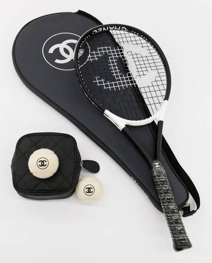 2pc Chanel Designer Tennis Racquet & Ball Set. Includes - Nov 16, 2017 ...
