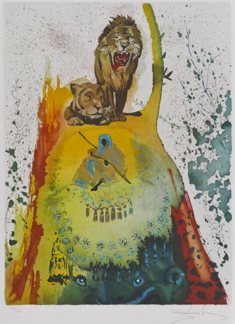 After Salvador Dali (1904-1989 Spanish) ''Les Lions''