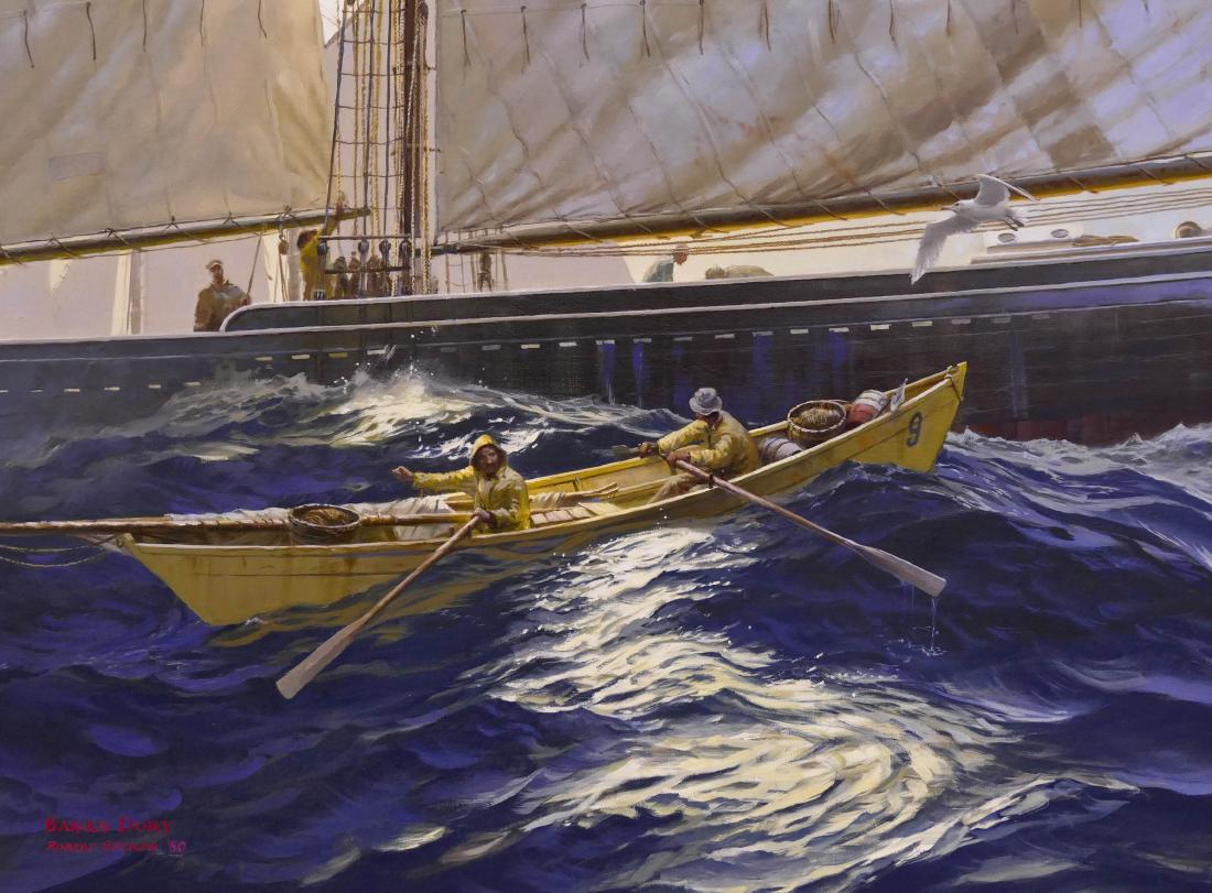 Robert Sticker (1922-2011 American) ''Banks Dory'' 1980