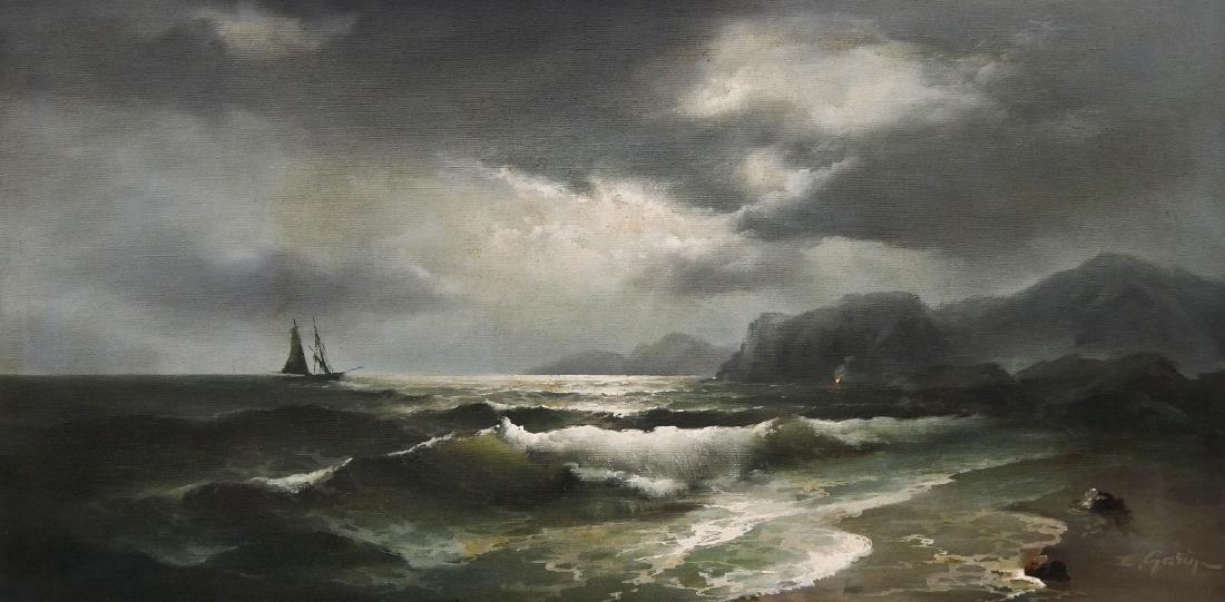 Eugene Garin (1922-1994 Russian) Untitled Seascape with