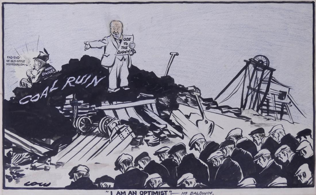 Sir David Low (1891-1963 British) ''I Am An Optimist''