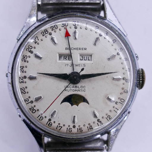 Vintage Tevo Bucherer Incabloc Chronometer Wrist Watch.