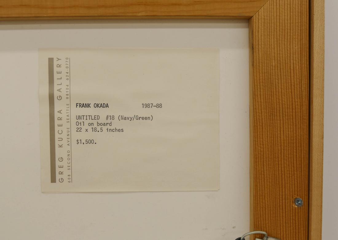 Frank Okada (1931-2000 Washington) Untitled #18 Navy