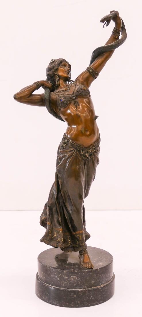 Franz Bergmann (1838-1894 Austrian) ''Snake Dancer''