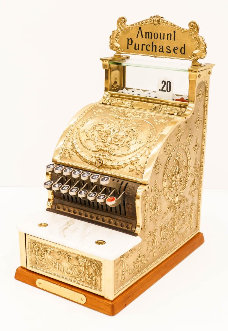 National Special Edition 313 Brass Cash Register