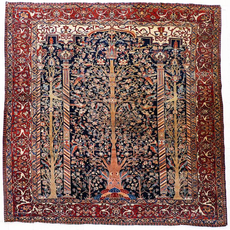 Antique Farahan Tree of Life Persian Oriental Rug - Mar 05, 2020 | MBA ...