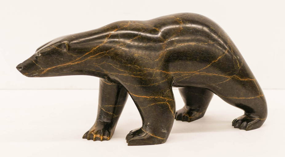 Ashevak Tunnillie (b.1956 Inuit) Bear Serpentine