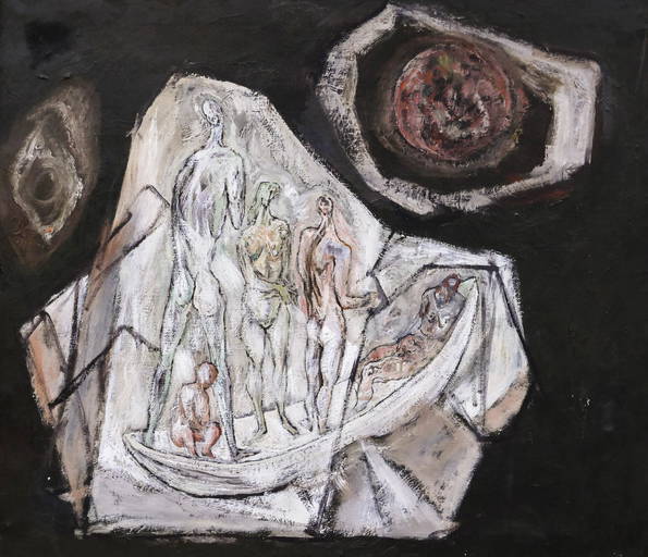 Kenneth Callahan ''the Crossing'' 1950's Oil