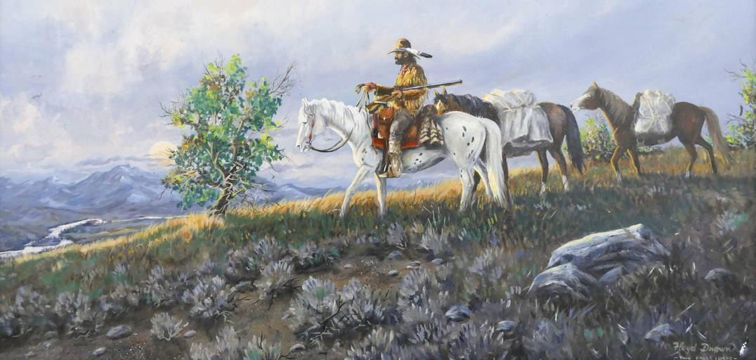 Floyd Drown ''john Colter'' (mountain Man) Oil
