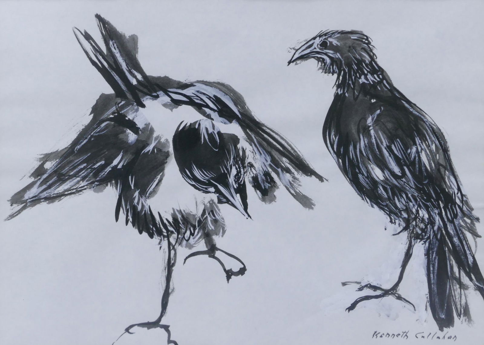 Kenneth Callahan ''Birds'' Tempera - Jun 09, 2022 | MBA Seattle Auction ...