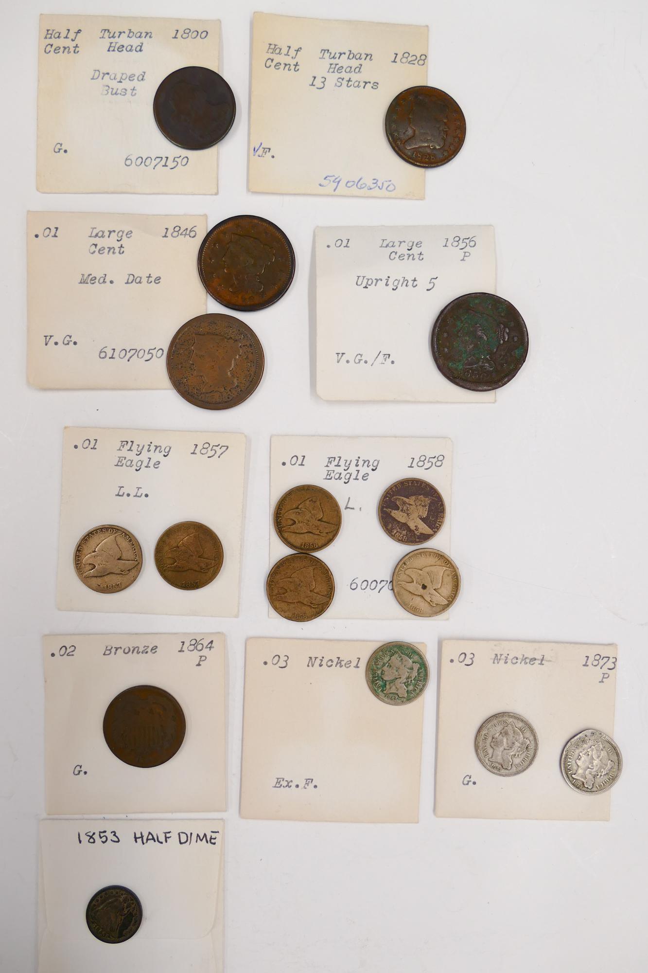 16pc 19th Century Us Coins