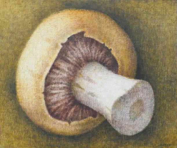 John Ulbricht ''champinon'' (mushroom) 1969 Oil