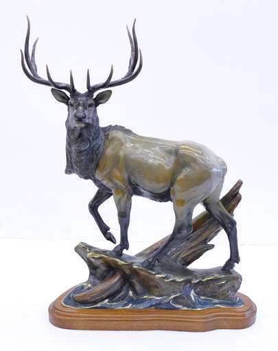 Steve Retzlaff ''elk Buck'' Bronze